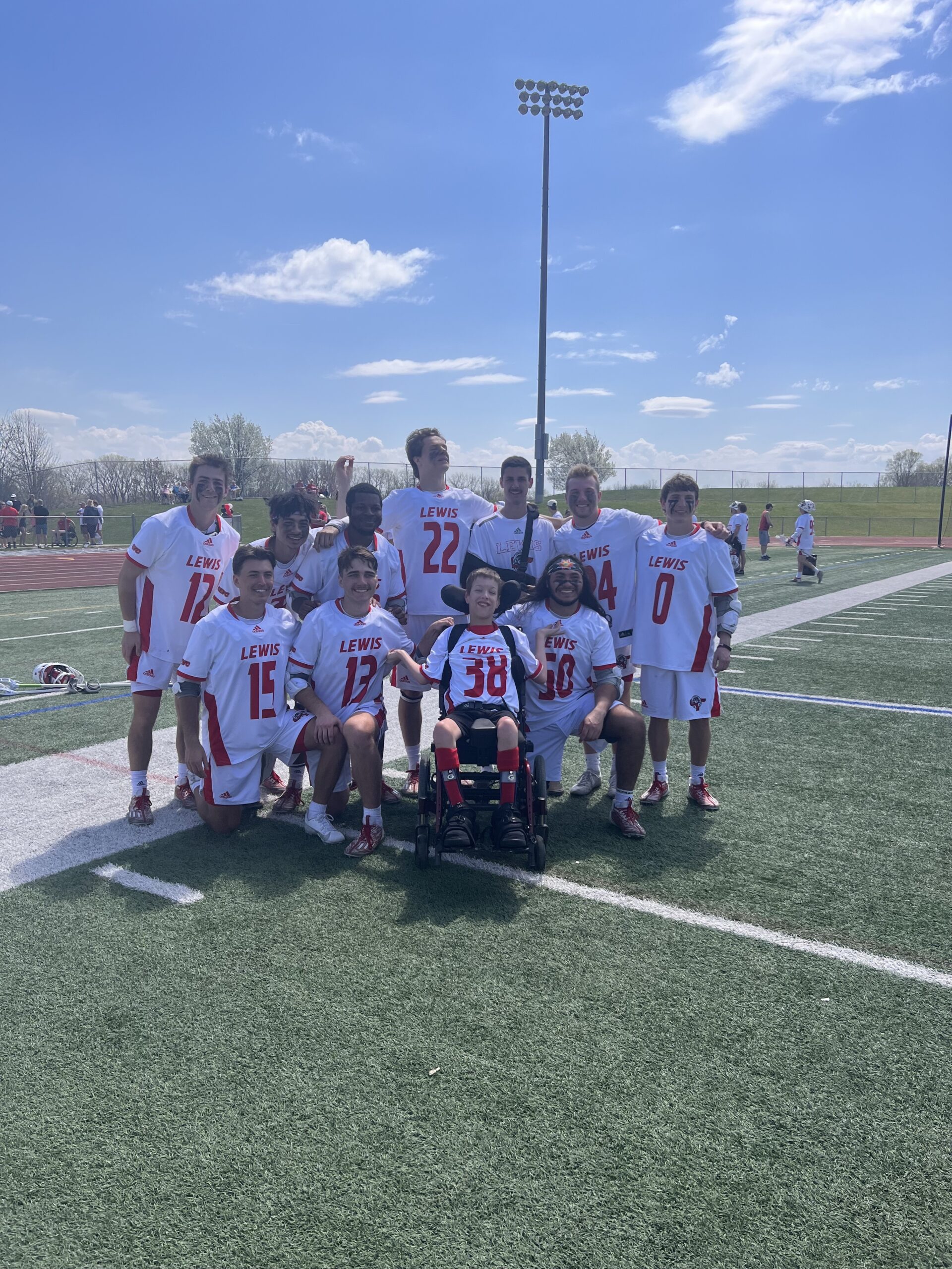 Lewis Men's Lacrosse and Their Team IMPACT Teammate Avery Surprise and ...