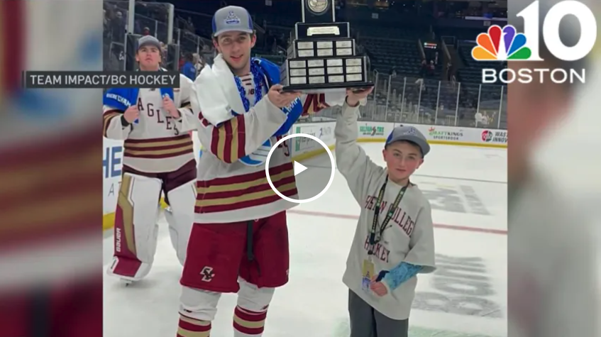 Boston College has a lucky charm ready to bring home a Frozen Four title - Team IMPACT